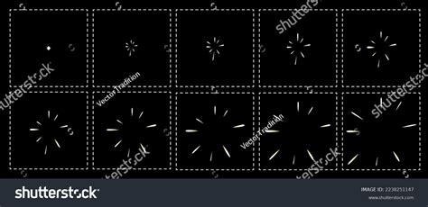 Shine Effect Sprite Blast Fx Game Stock Vector Royalty Free