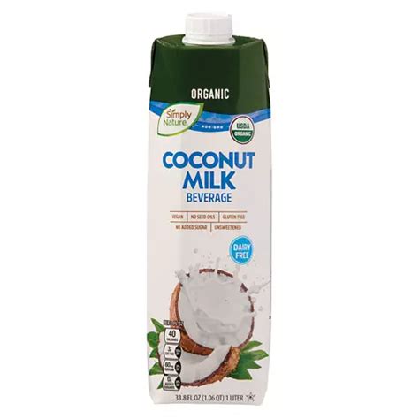 Simply Nature Organic Coconut Milk 1 L