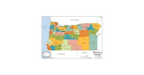 Oregon County Lines Map