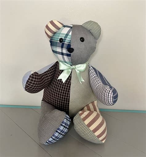 Handmade Patchwork Memory Bear Etsy