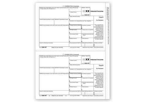 Laser 1099 Int Income Recipient Copy B