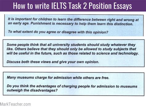 How To Write Ielts Task 2 Position Essays Ielts With Mark Teacher
