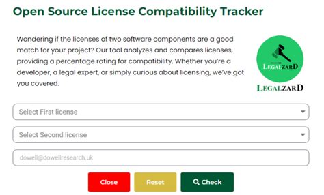 Open Source License Compatibility Tracker Dowell Ux Living Lab