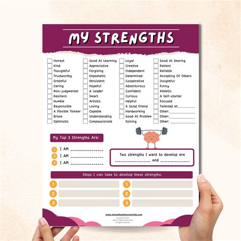All About Strengths Poster And Worksheet Pack Teach Starter