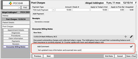 Enter And Review Encounter Billing Notes Pcc Learn