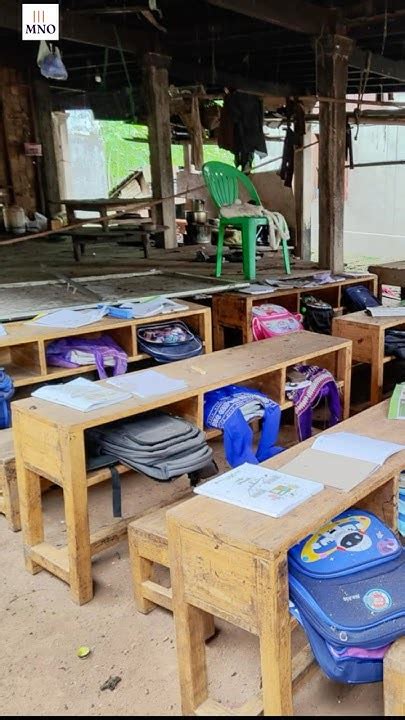 ကော့ကရိတ်မြို့အစပ် ပန်ရပ် ကျေးရွာရှိ နေအိမ်စာသင်ကျောင်းကို စစ်တပ်ကဗုံးက