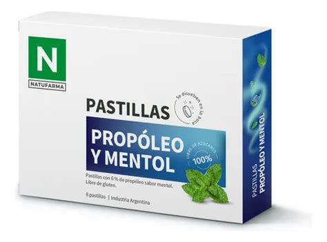 Pastillas Propóleo Y Mentol X 8 Pastillas Natufarma Mentol Mercadolibre