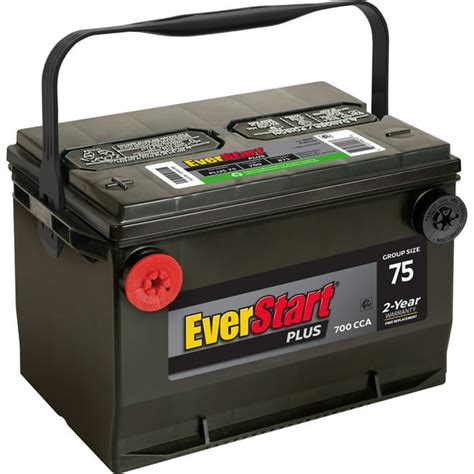 Everstart Plus Lead Acid Automotive Battery Group Size 75 12 Volt 700