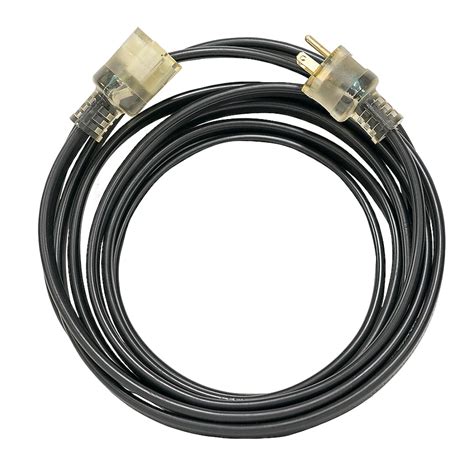 Southwire 25 Ft 12 3 Heavy Duty 3 Prong Black Extension Power Cord In