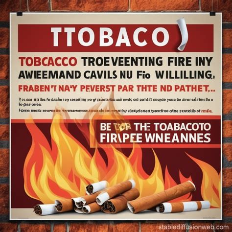 Fire Prevention Awareness Poster Stable Diffusion Online