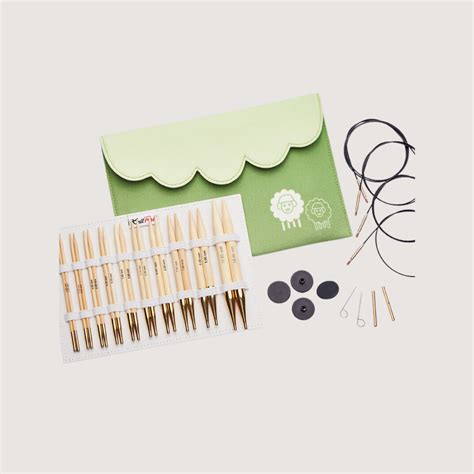 13 Cm Bamboo Deluxe Bambuko Prisukamų Virbalų Rinkinys Siūlų Dama