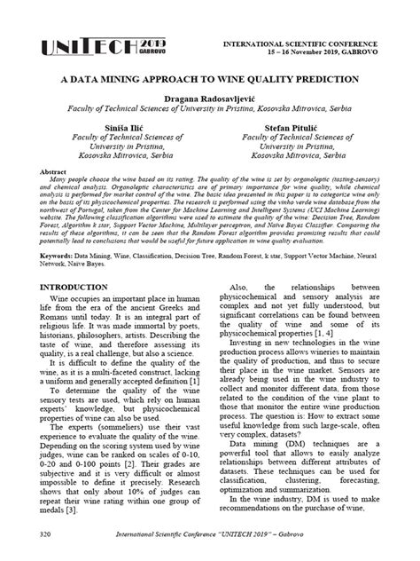 a data mining approach to wine quality prediction radosavljevic ilic pitulic pdf