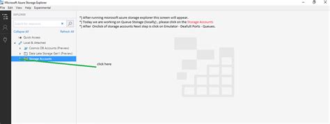 Azure Queue Storage Using Development Storage Account