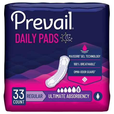Prevail Incontinence Pads In Incontinence