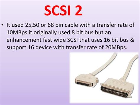 Scsismall Computer System Interface Pptx Computer Peripherals