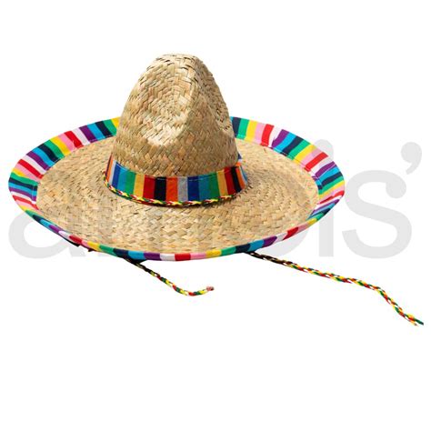 Rainbow Edge Sombrero Fiesta Party Supplies