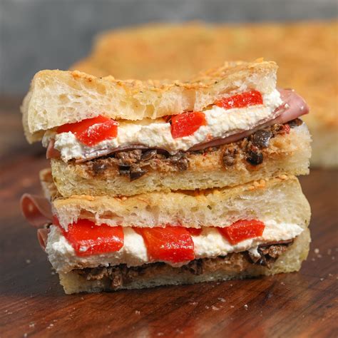 Focaccia Mortadella Sandwich The Salty Cooker Flavorful Simple