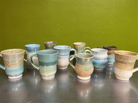 Stoneware Beach Mug Glazing Practically Pikasso