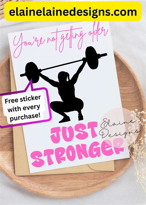 Girl Power Birthday Card For Female Athlete Crossfit Hyrox Gym