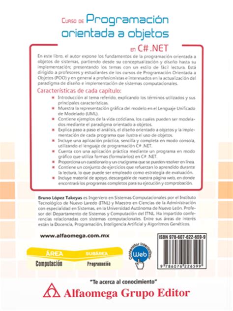 Curso De ProgramaciÓn Orientada A Objetos En C Net Ejemplos Con Aplicaciones Visuales Y De