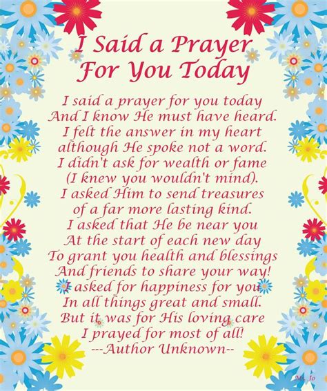 I Said A Prayer For You Today