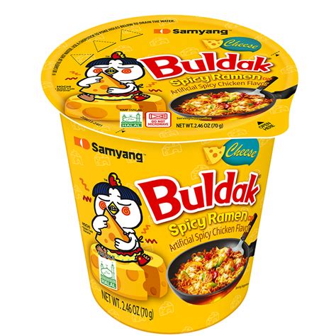 Samyang Buldak Cheese Hot Chicken Flavor Ramen Cup Noodle 70g Korean
