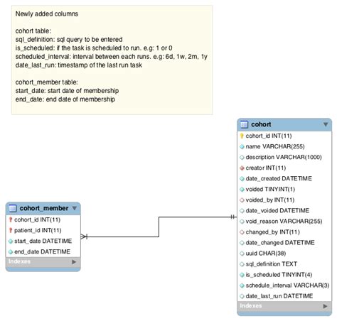 Data Model For The Revised Cohort Definition Development Openmrs Talk