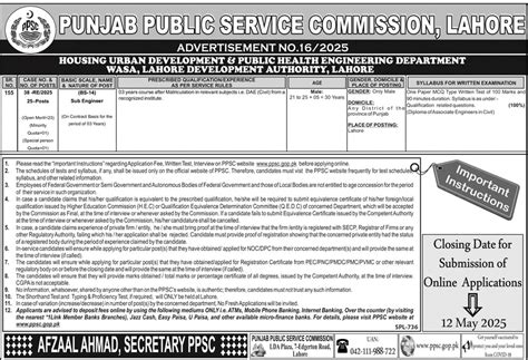 Ppsc Jobs Online Applyppsc Advertisement No 162025
