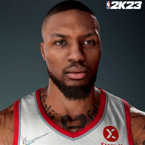 Nba 2k22 Damian Lillard Cyberface Update 2k23 Version