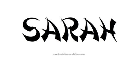 Sarah Name Tattoo Designs