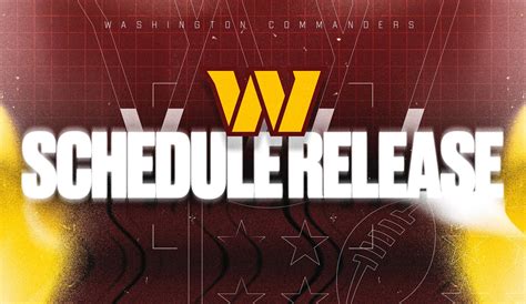 2026 Commanders Schedule Printable Templates Hub