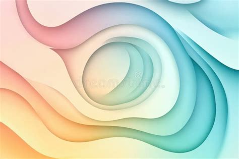 Soft Curves And Vibrant Gradients Blend Seamlessly To Form An Engaging Abstract Design That