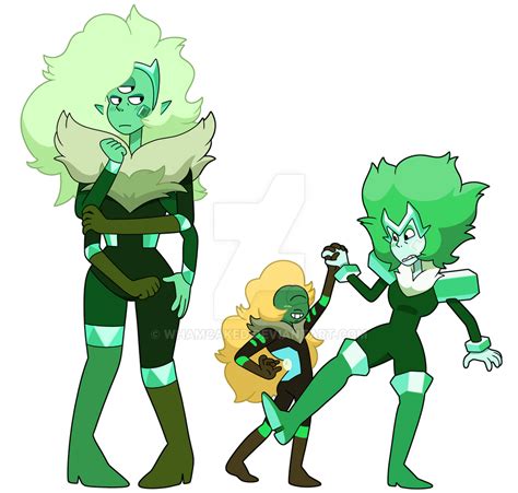Emerald X Nephrite Fusion Spread Commission By Whamcaked On Deviantart