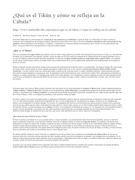 Qué Es El Tikún Pdf Kábala