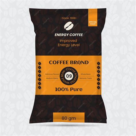 Premium Vector Coffee Beans Packaging Design Vector