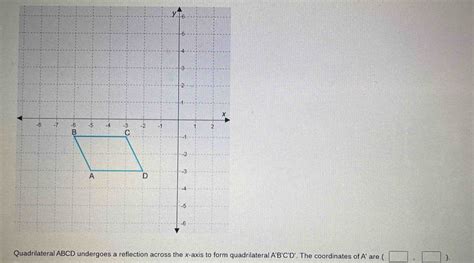 Solved Quadrilateral ABCD Undergoes A Reflection Across The X Axis To Form Quadrilateral A B C