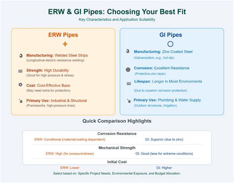 Erw Pipe Vs Gi Pipe A Comprehensive Comparison Of Key Differences