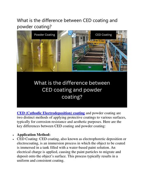 Ppt What Is The Difference Between Ced Coating And Powder Coating