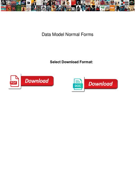 Fillable Online Data Model Normal Forms Data Model Normal Forms Rush