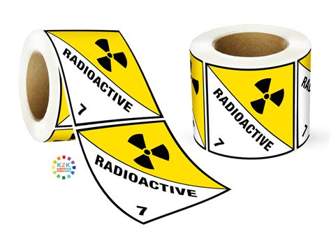 Class 7 Radioactive Label Roll K2k Signs Australia