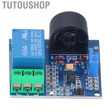 Tutoushop Ac Current Detection Sensor Module 12v Relay Protection 5a Switch Output Shopee Thailand