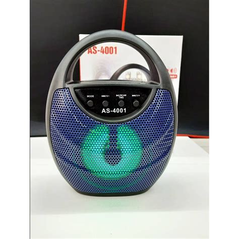 ลำโพงas 4001 ลำโพงบูท๊ด มีไฟ เสียงดี เล่นแฟตไดร์และsd Cradได้ ใช้ดี ทนทาน Shopee Thailand
