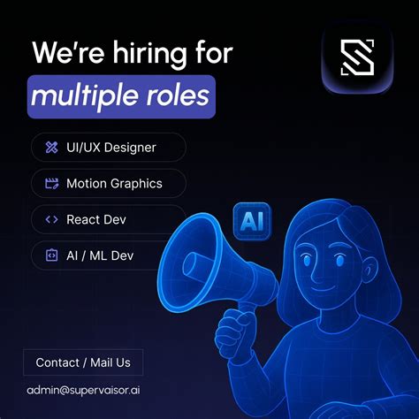Hiring Hiring Techjobs Uiuxdesigner Reactnative Reactjs Startupcareers Supervaisorai