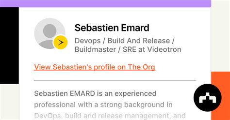 Sebastien Emard Devops Build And Release Buildmaster Sre At Videotron The Org