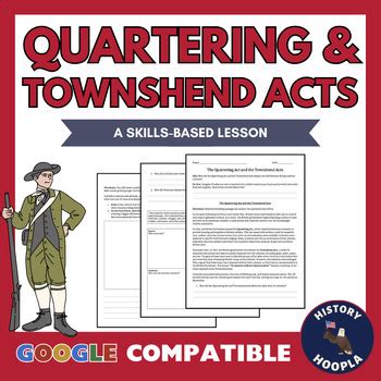 Quartering Act And Townshend Acts Interactive Primary Source Analysis