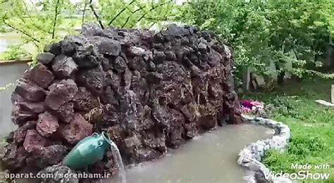 طراحی و اجرای آبنما صخره ای در لواسان