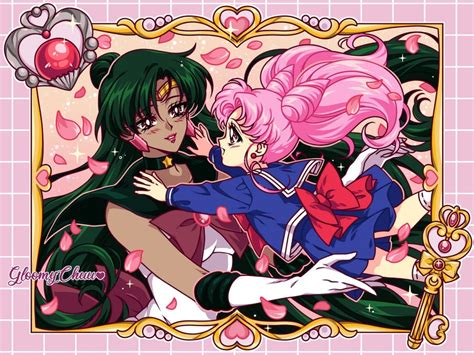 Chibi Usa Meiou Setsuna And Sailor Pluto Bishoujo Senshi Sailor Moon