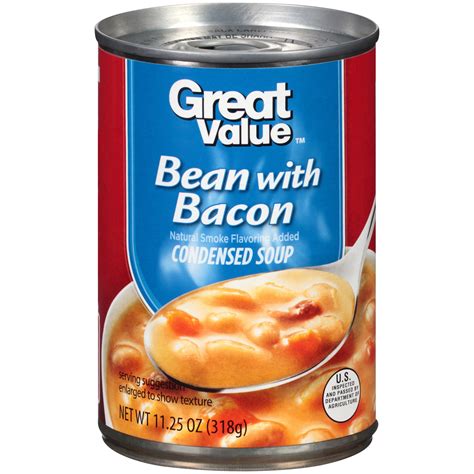 Great Value Bean With Bacon Condensed Soup 11 25 Oz