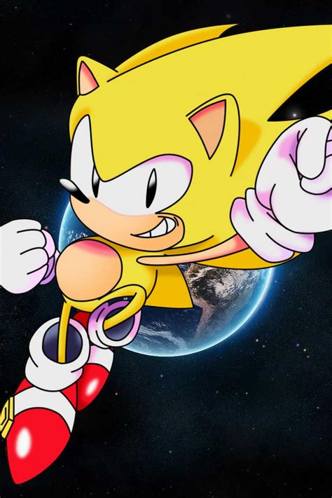 Super Sonic Classic Sonic The Hedgehog By Misdreavus4builder On Deviantart