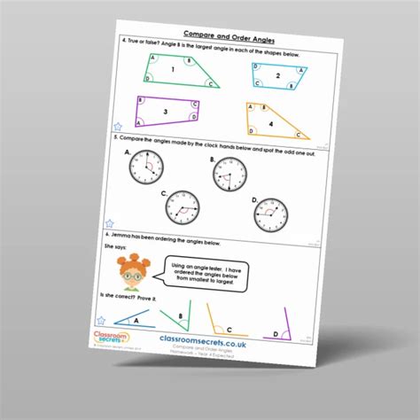Year 4 Compare And Order Angles Lesson Slides Resource Classroom Secrets
